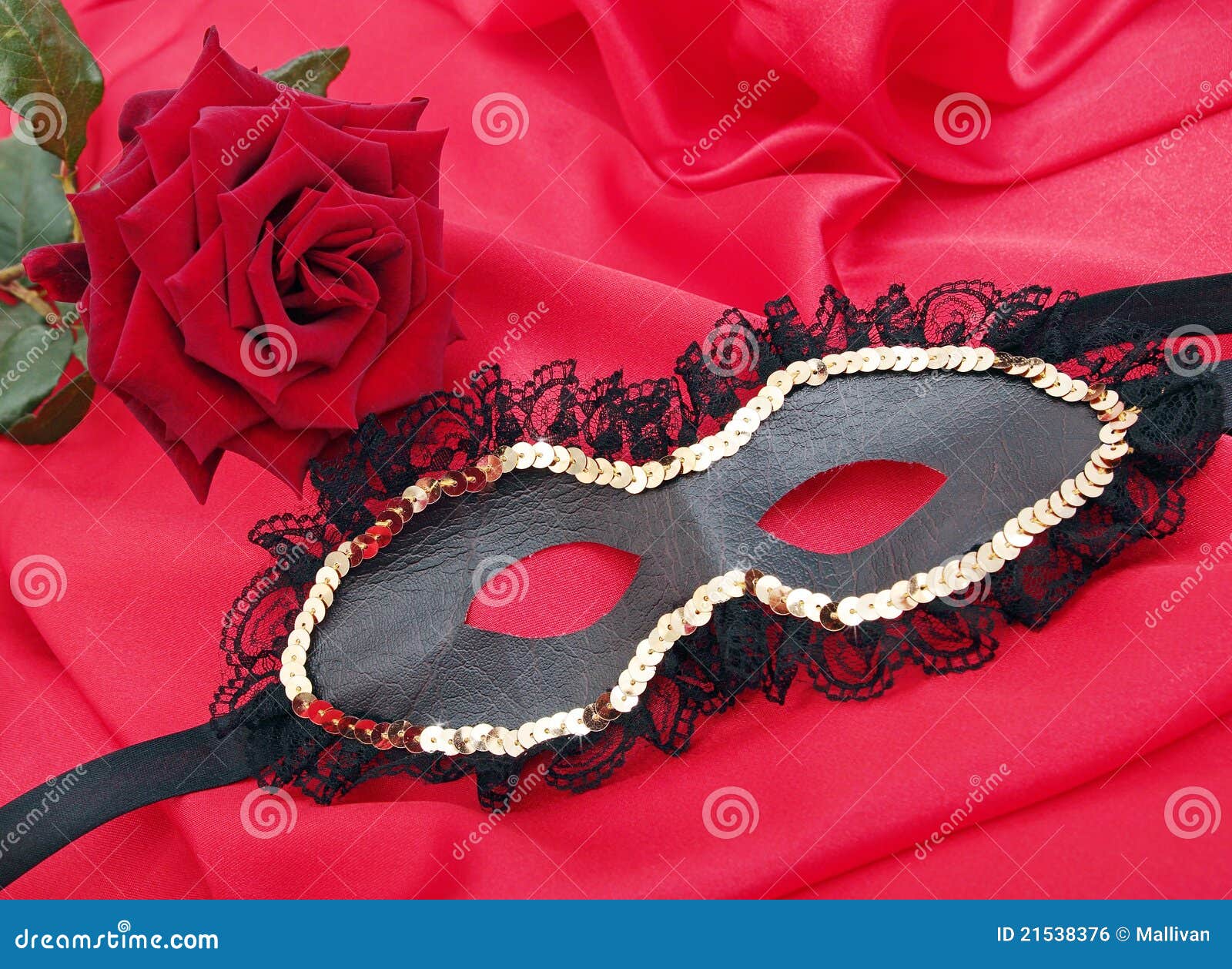 Mask with the rose stock photo. Image of festival, culture - 21538376