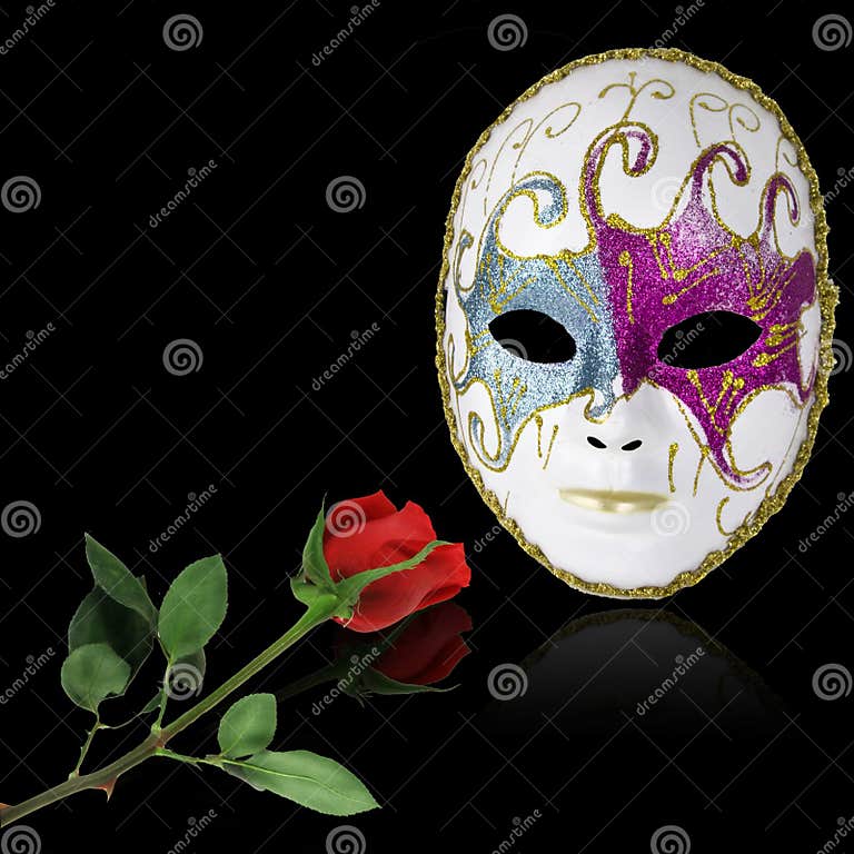 Mask stock photo. Image of rose, black, dramatic, white - 27335976