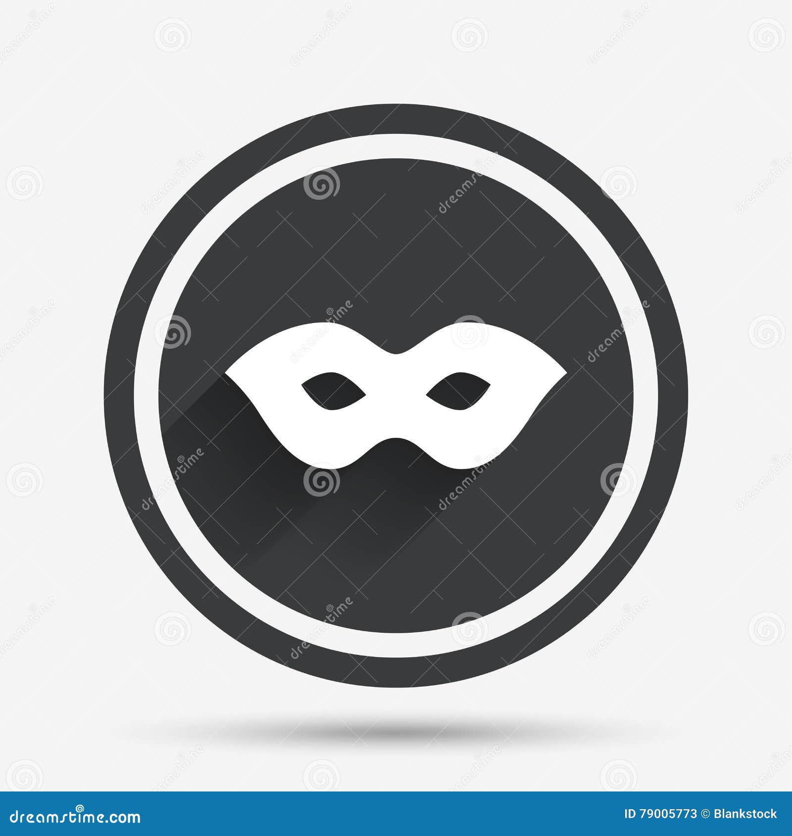 Mask Sign Icon. Anonymous Spy Access Symbol Stock Vector - Illustration ...