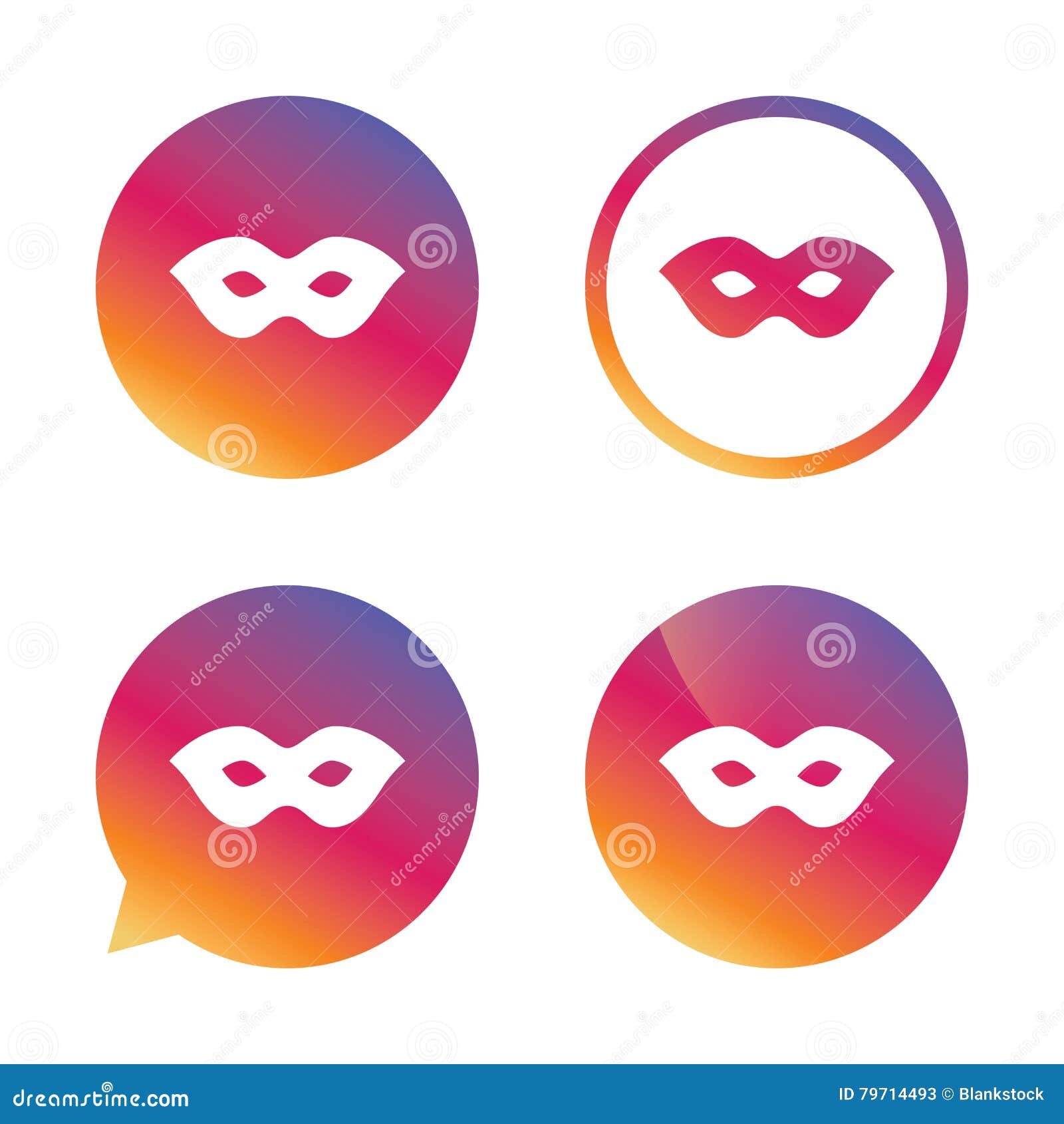 Mask Sign Icon. Anonymous Spy Access Symbol Stock Vector - Illustration ...