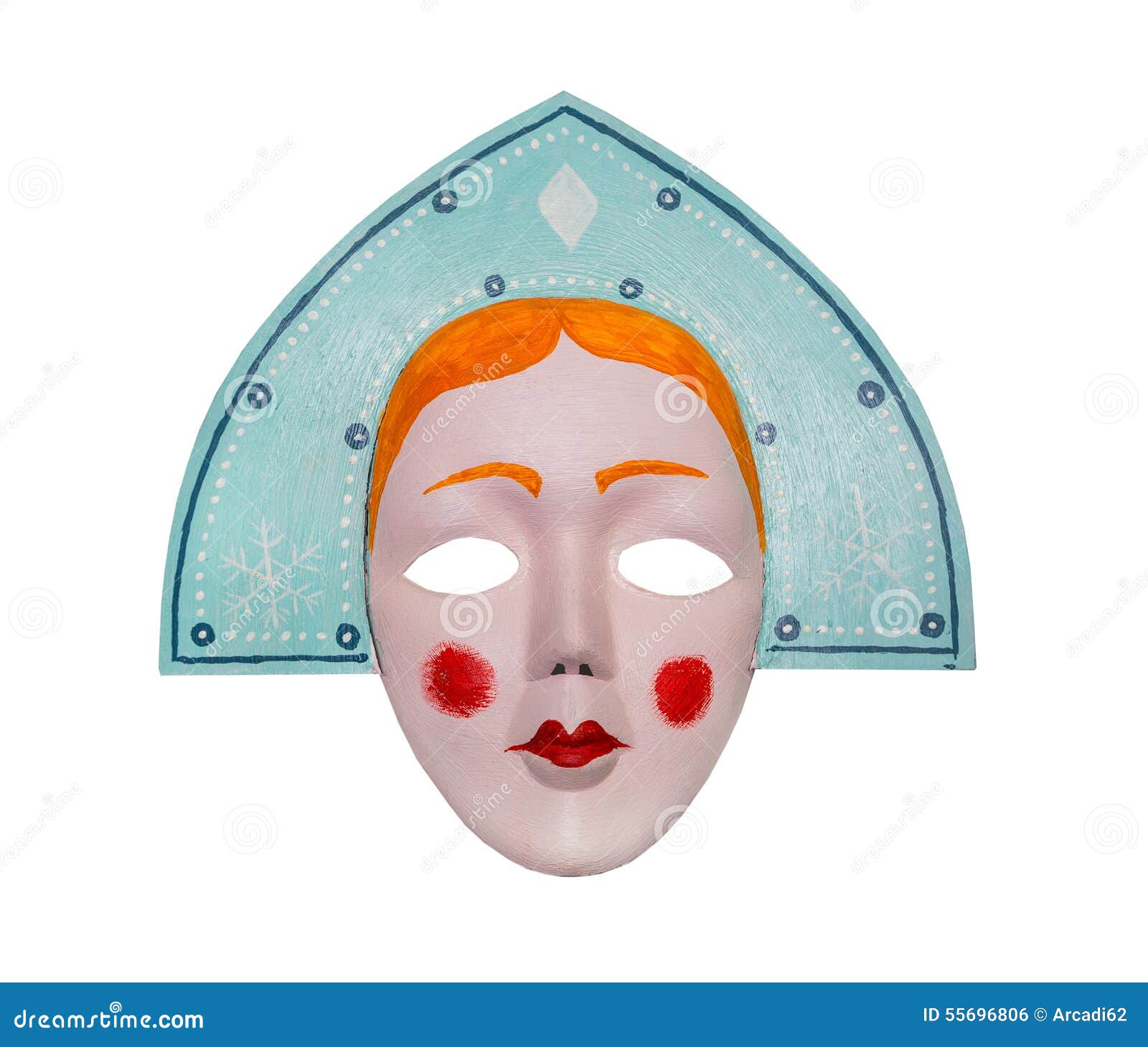 Mask Snow Maiden. retro stock photo. Image of suit, colorful - 55696806