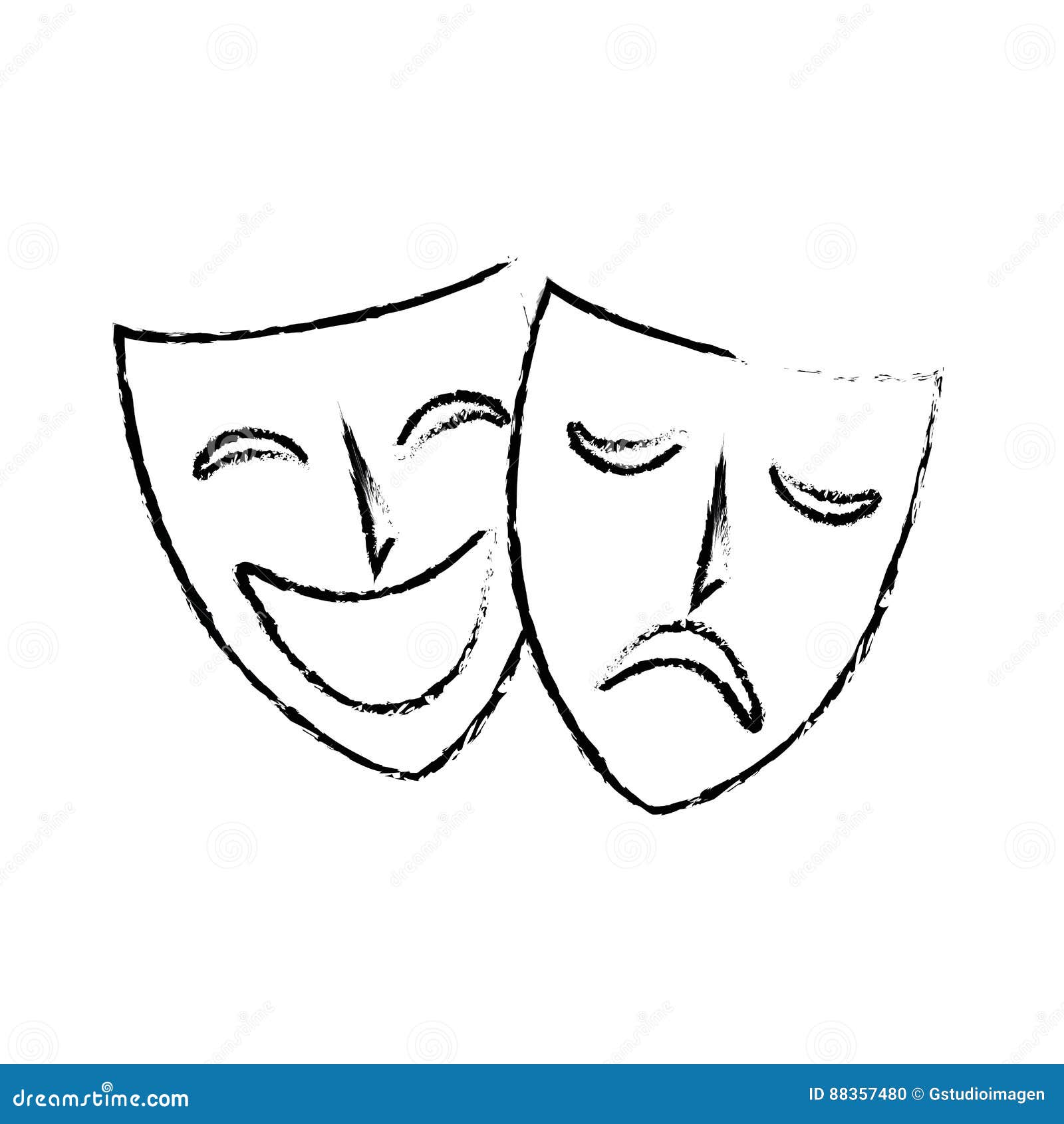Teather Mask Design Template Basic RGB Cartoon Vector | CartoonDealer ...