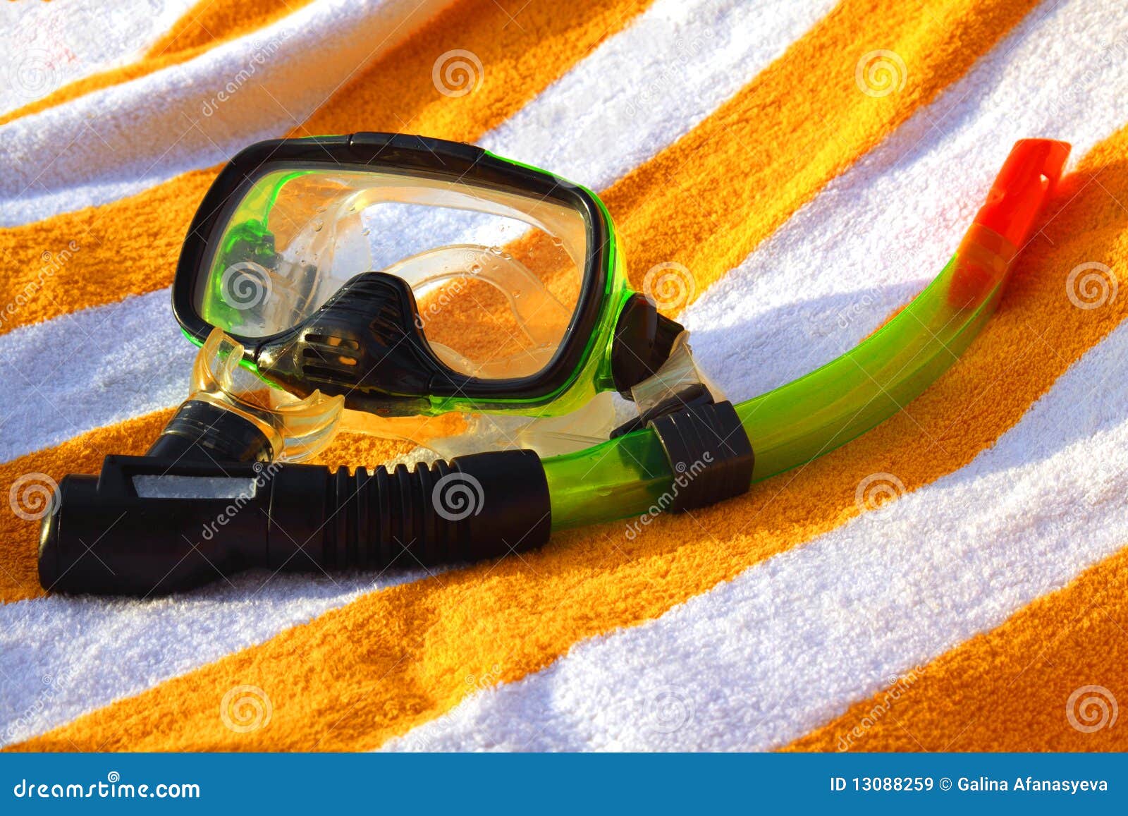 Mask and Tube for a Scuba Diving Stock Image - Image of mask, tube ...