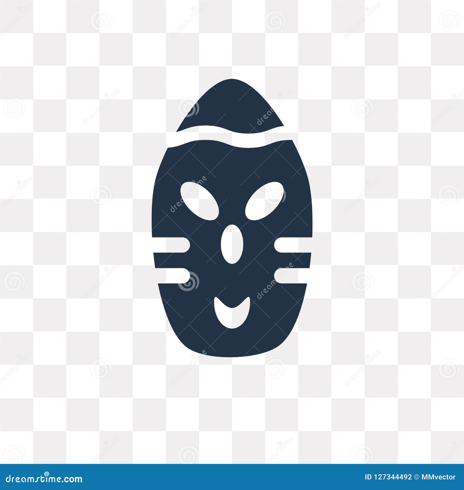 Mask Vector Icon Isolated on Transparent Background, Mask Trans Stock ...