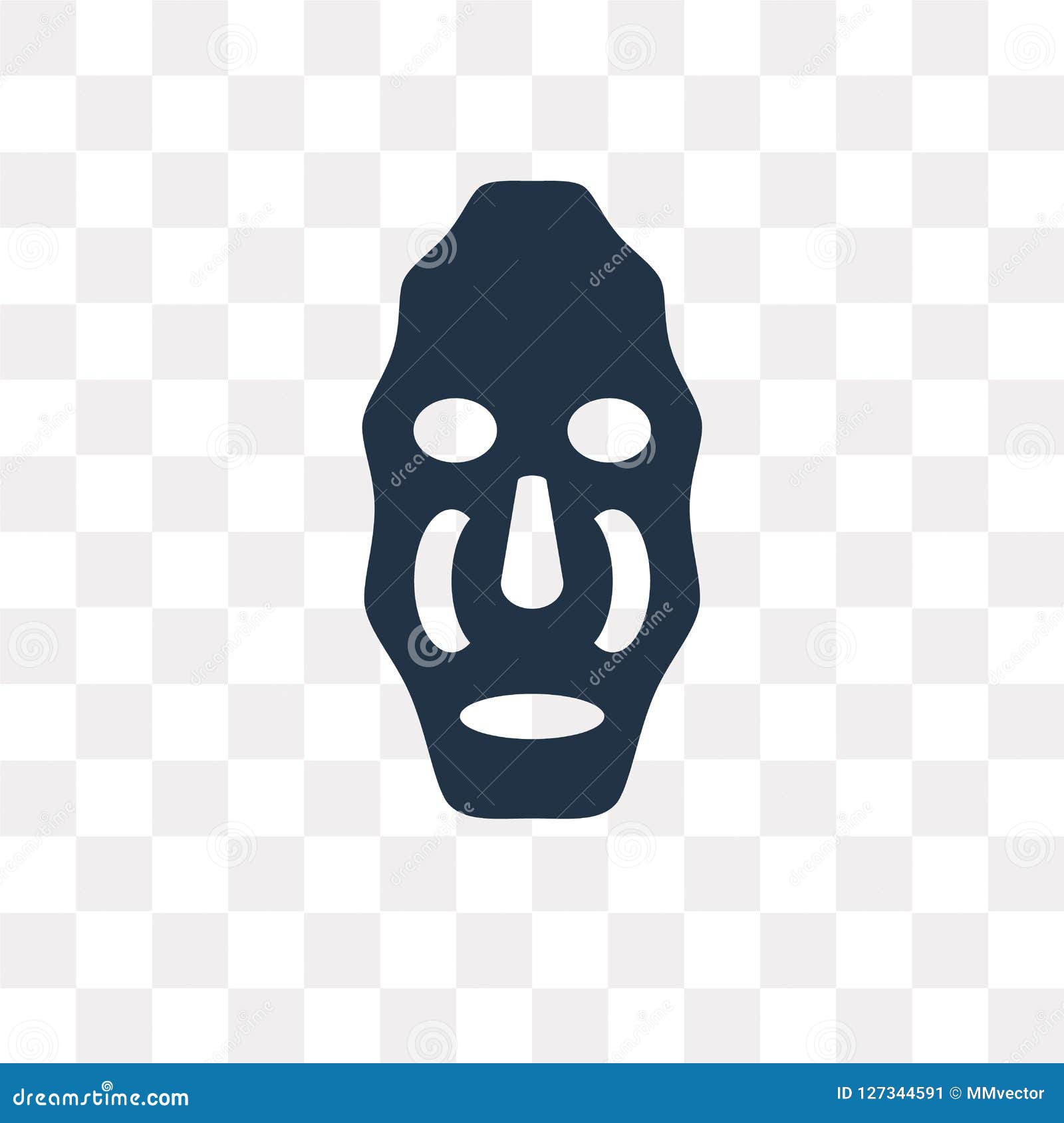 Mask Vector Icon Isolated on Transparent Background, Mask Trans Stock ...