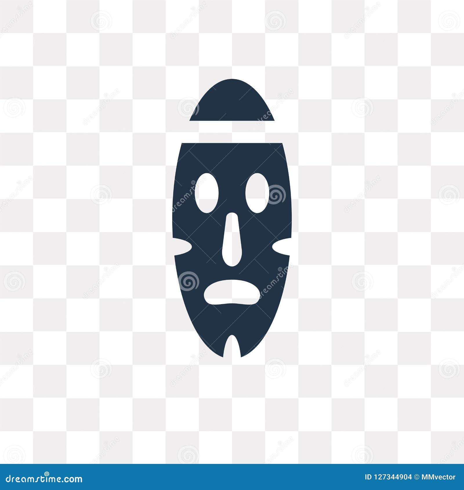 Mask Vector Icon Isolated on Transparent Background, Mask Trans Stock ...