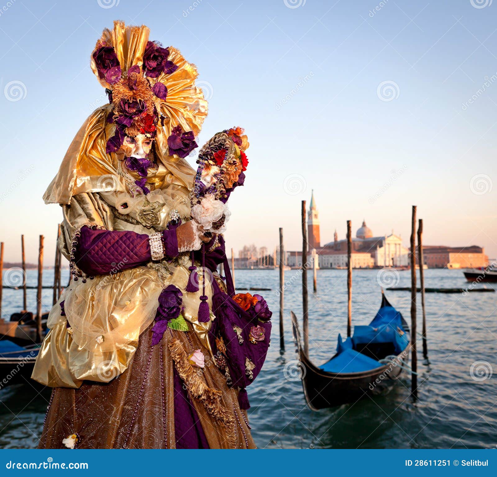 Mask on Venetian Carnival, Venice, Italy (2012) Editorial Photo - Image ...