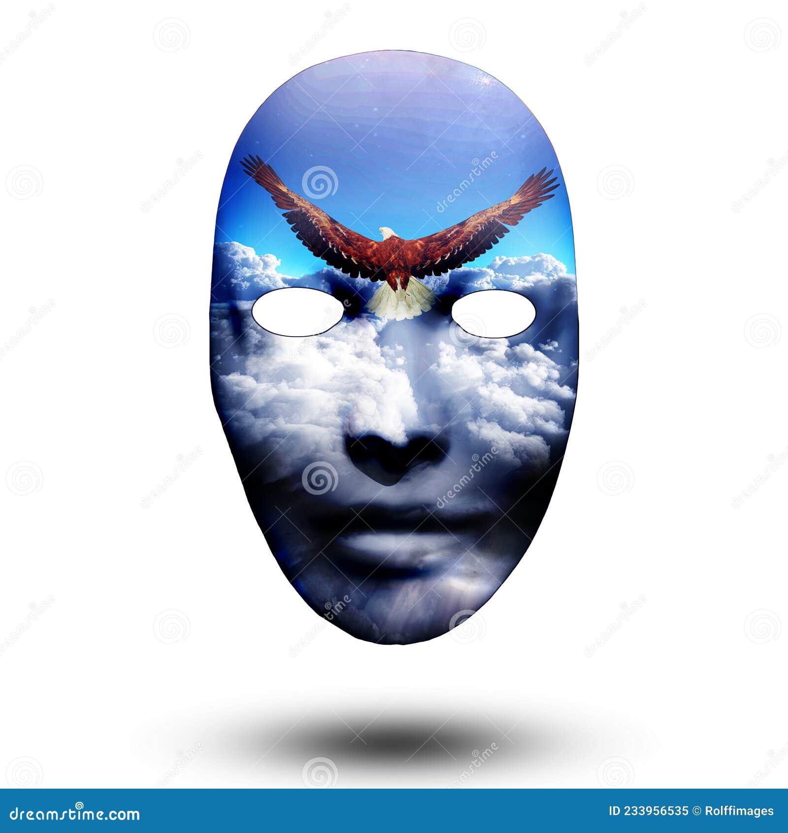 Mask with Vision stock illustration. Illustration of arts - 233956535