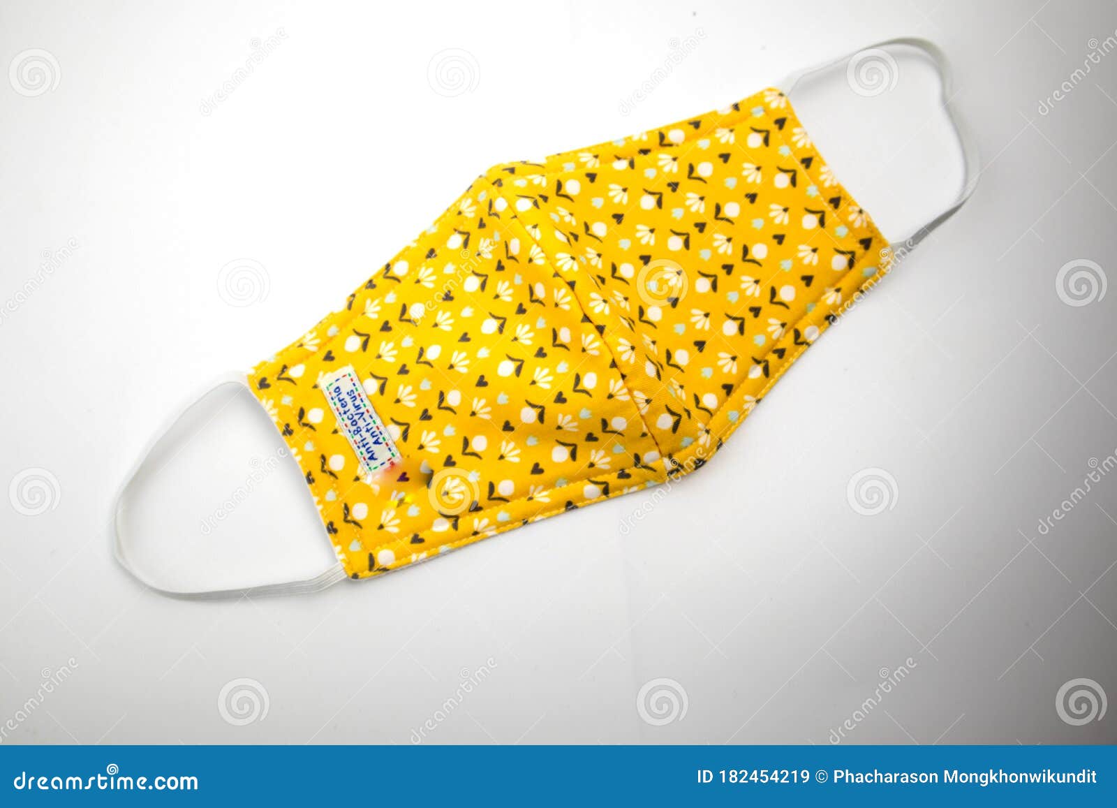 The Mask is a Yellow Fabric Stock Image - Image of coronavirus ...