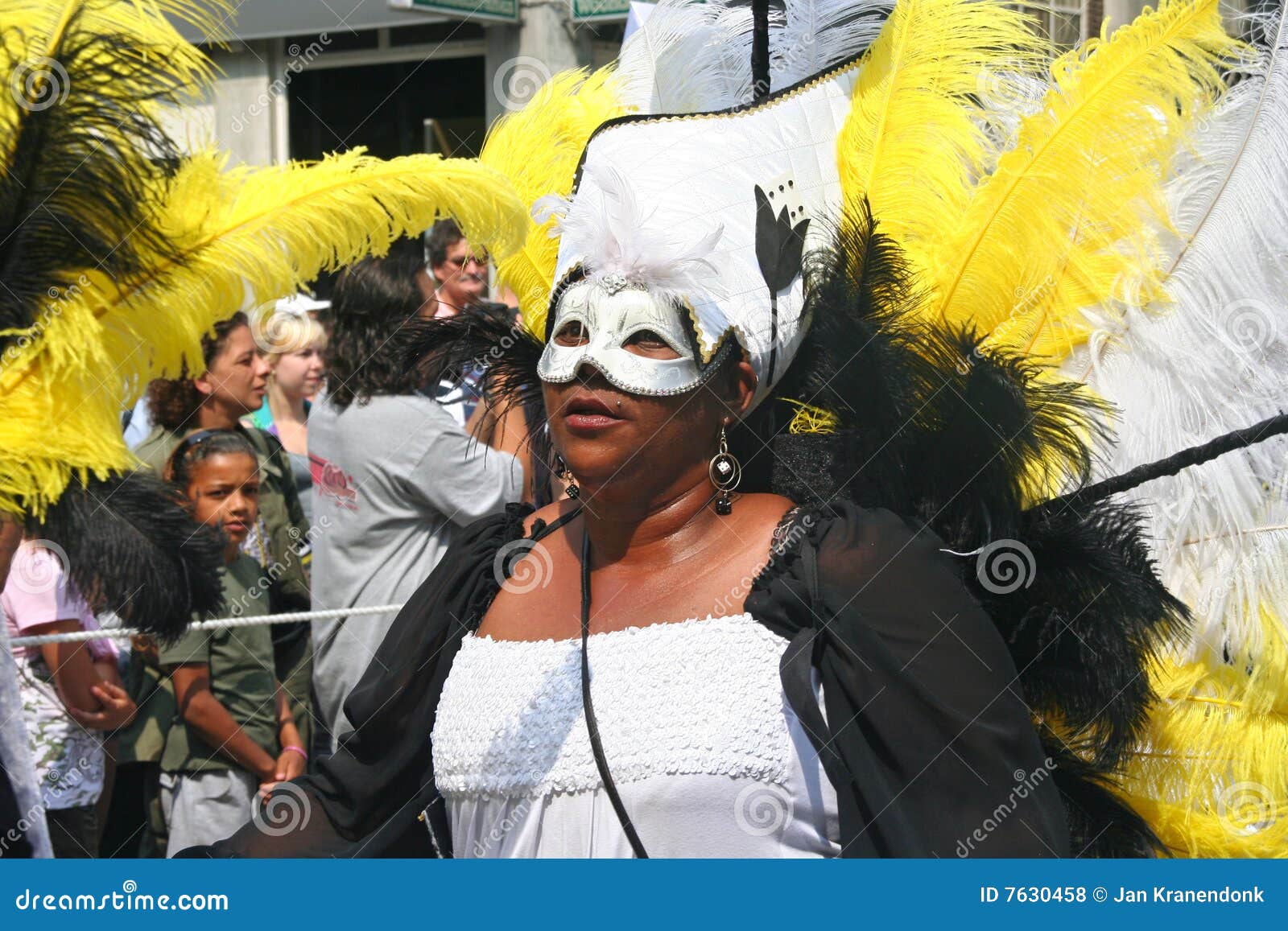 Masked Carnival Dancer editorial stock photo. Image of dress - 7630458