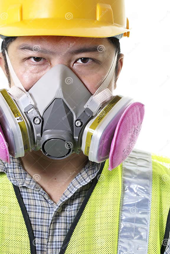 Masked Construction Worker stock image. Image of worker - 11536805
