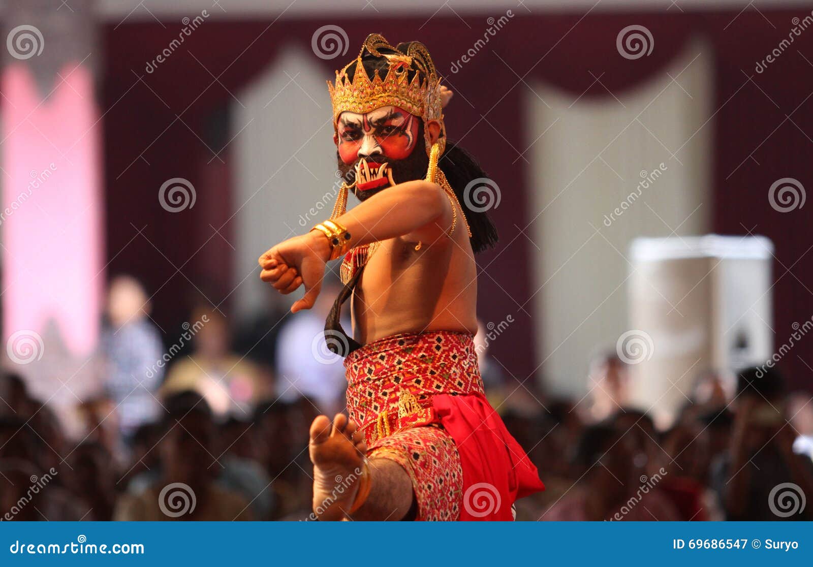 Masked dances editorial photography. Image of dance, java - 69686547