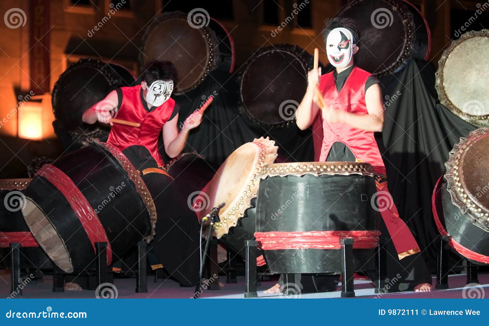 Masked Drummer editorial photo. Image of music, energy - 9872111