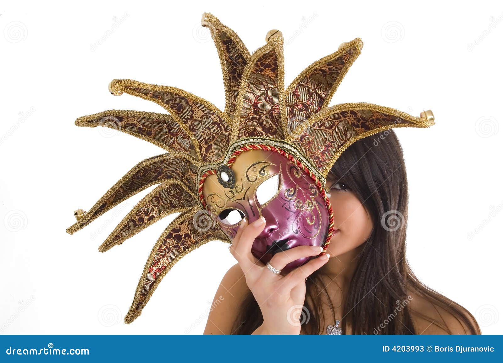 Masked girl stock image. Image of fashion, beautiful, festival - 4203993