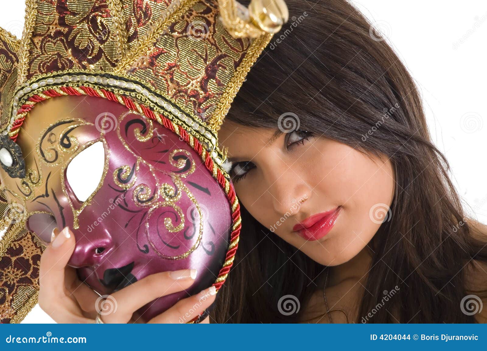 Masked girl stock photo. Image of festival, girl, carnival - 4204044