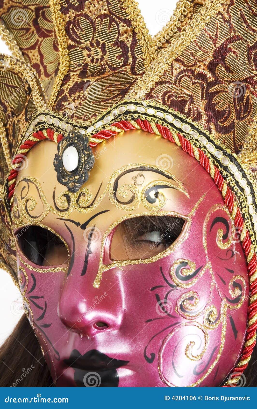 Masked girl stock photo. Image of pose, caucasian, female - 4204106