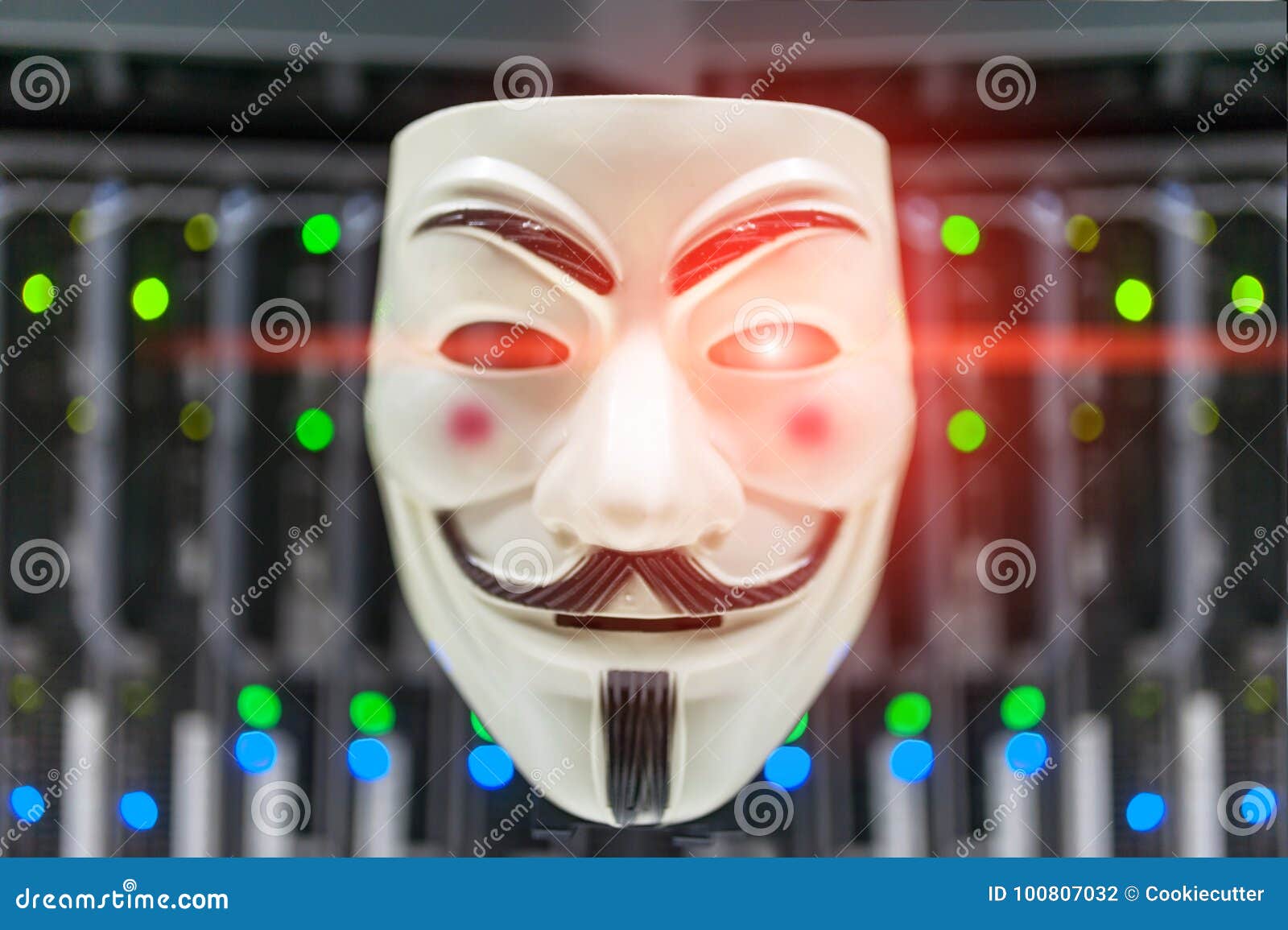 Masked Hacker Wearing A Hoodie To Hide His Identity Royalty-Free Stock ...