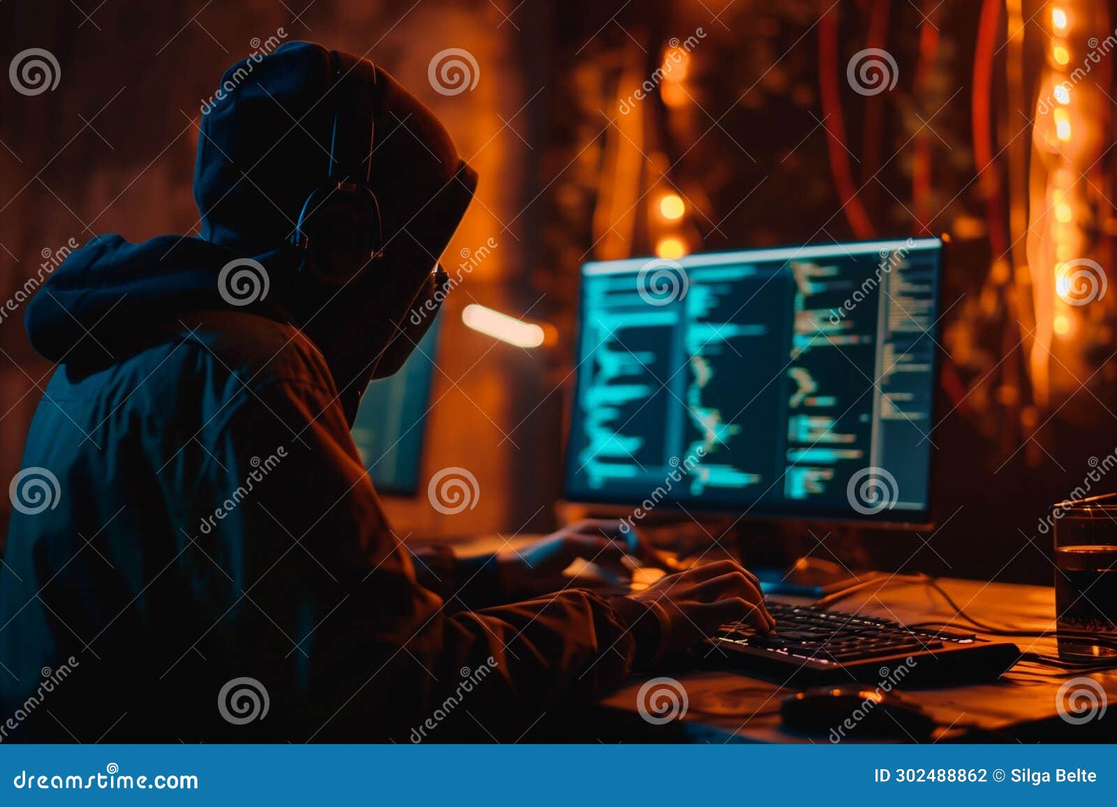 Hacker Control Room Screens Royalty-Free Stock Image | CartoonDealer ...