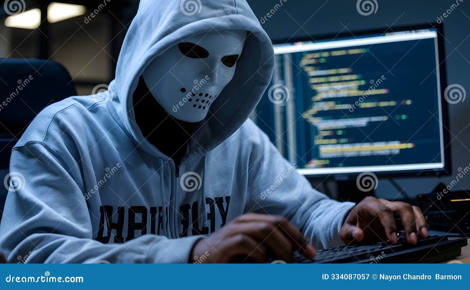 The Phantom Hacker A Dark Web Enigma. Stock Image | CartoonDealer.com ...