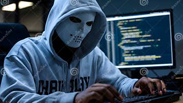 The Phantom Hacker a Dark Web Enigma. Stock Illustration - Illustration ...