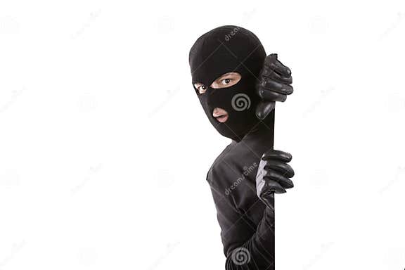 Masked Man stock photo. Image of theft, illegal, robbery - 22377662