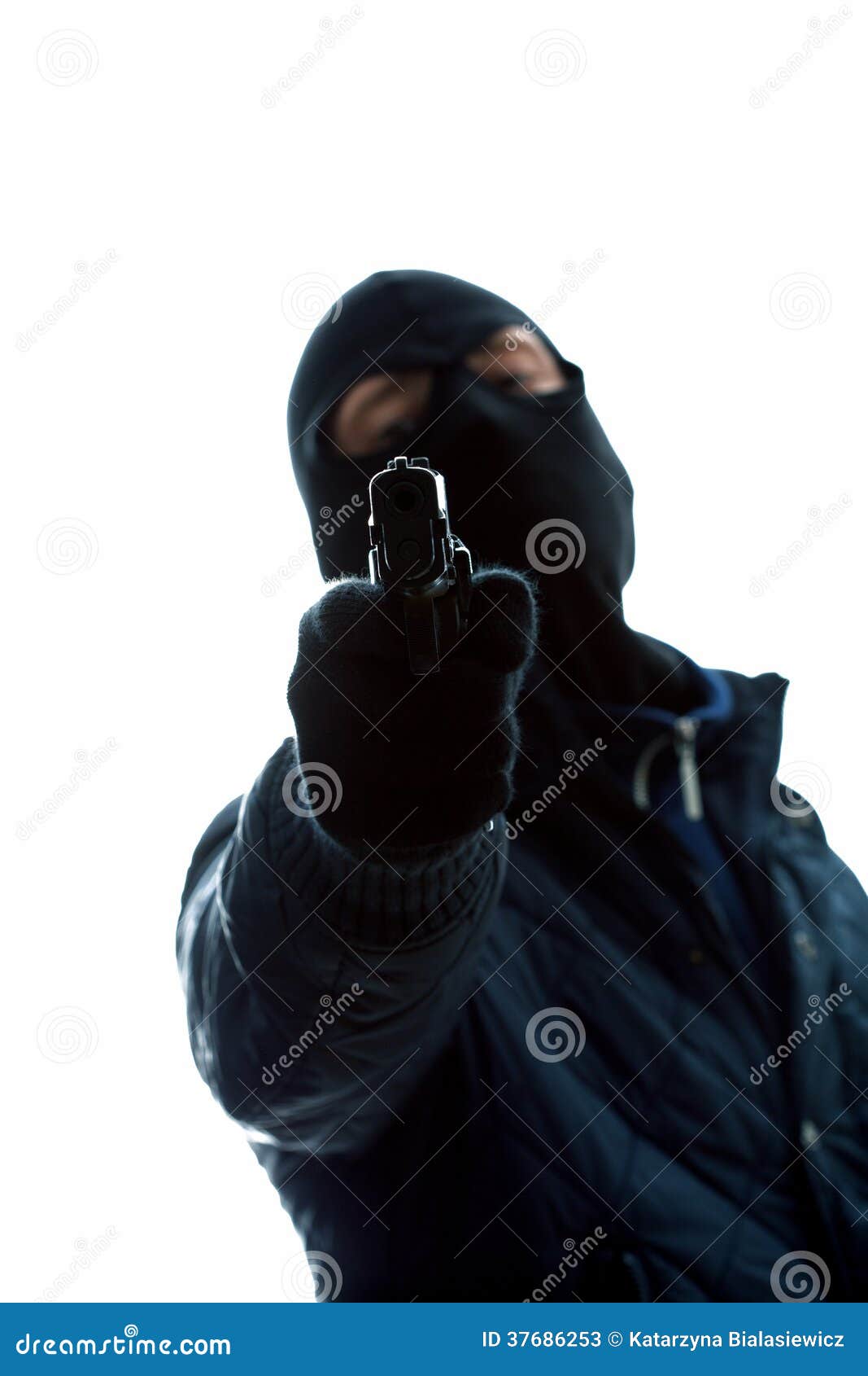 Masked Man With Rifle