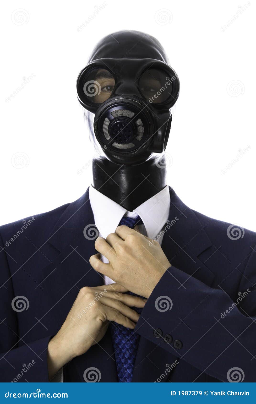Masked man and tie stock image. Image of environment, destroy - 1987379