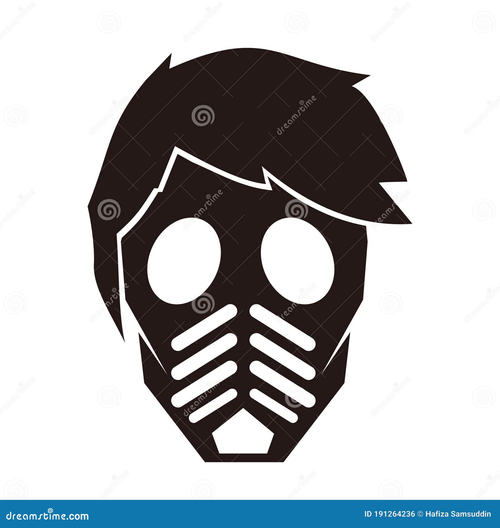 Masked Man. Vector Illustration Decorative Design Stock Vector ...