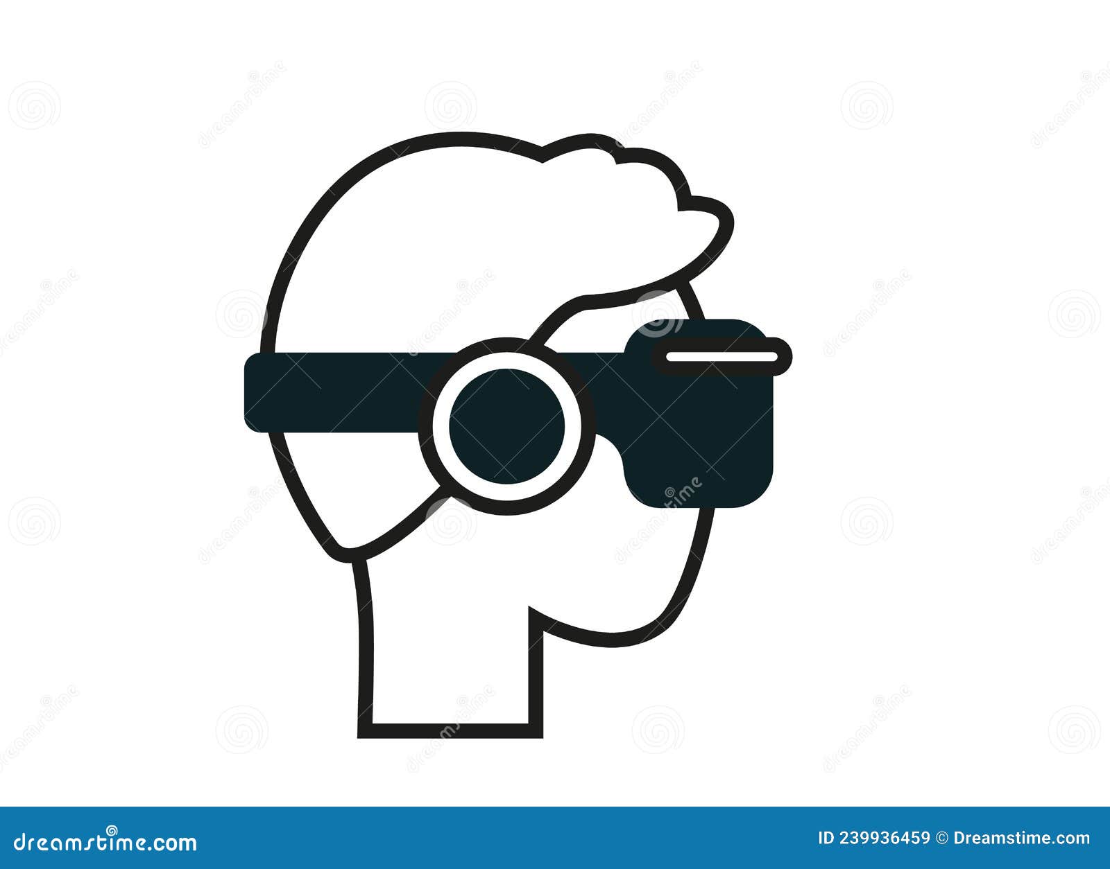 Masked Man Vr, Online Internet. Metaverse Logo. Virtual Reality Vector ...