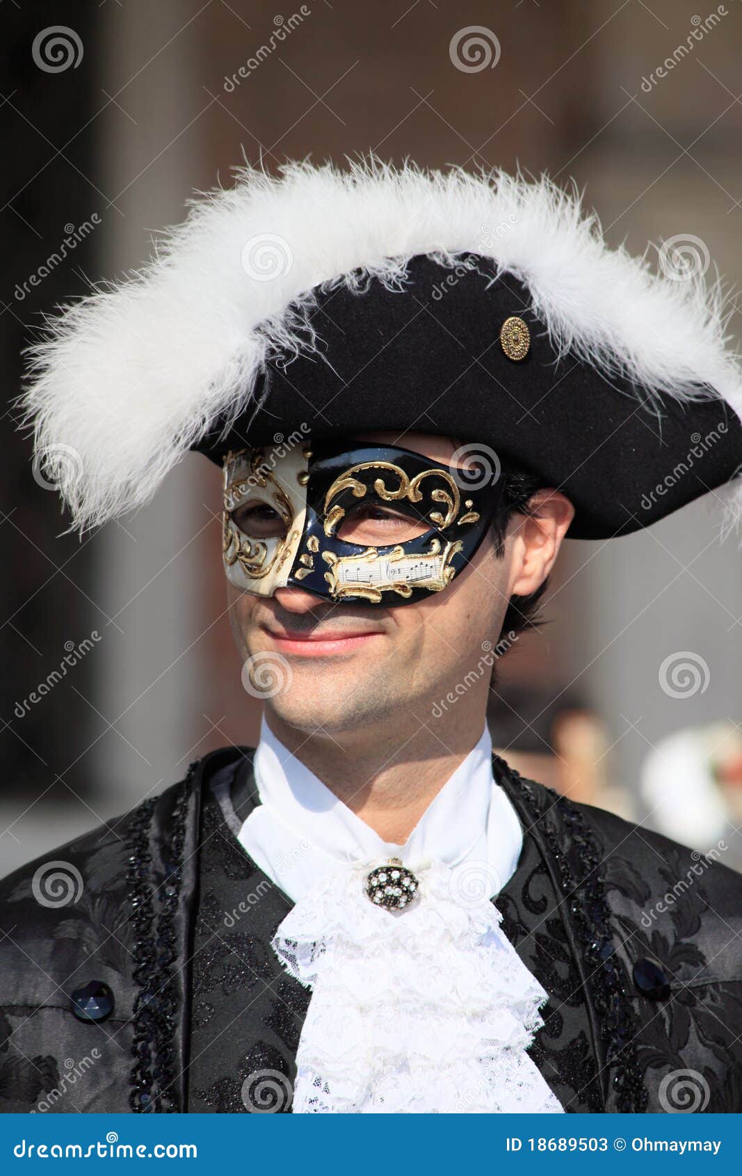Masked Performer at Venice Carnival Editorial Stock Photo - Image of ...