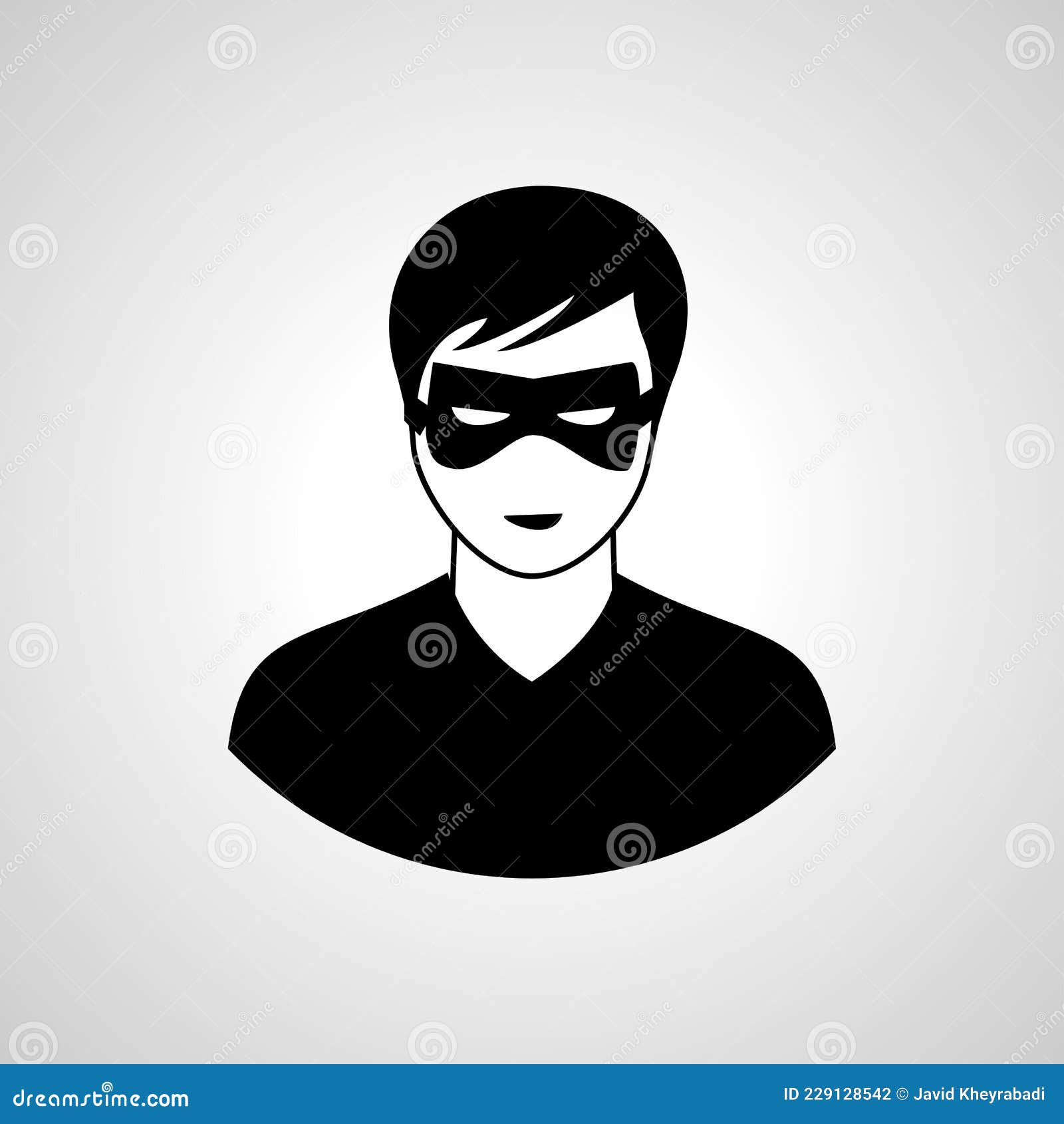 Masked Robber Or Thief Character Threaten To Woman Victim With Knife ...