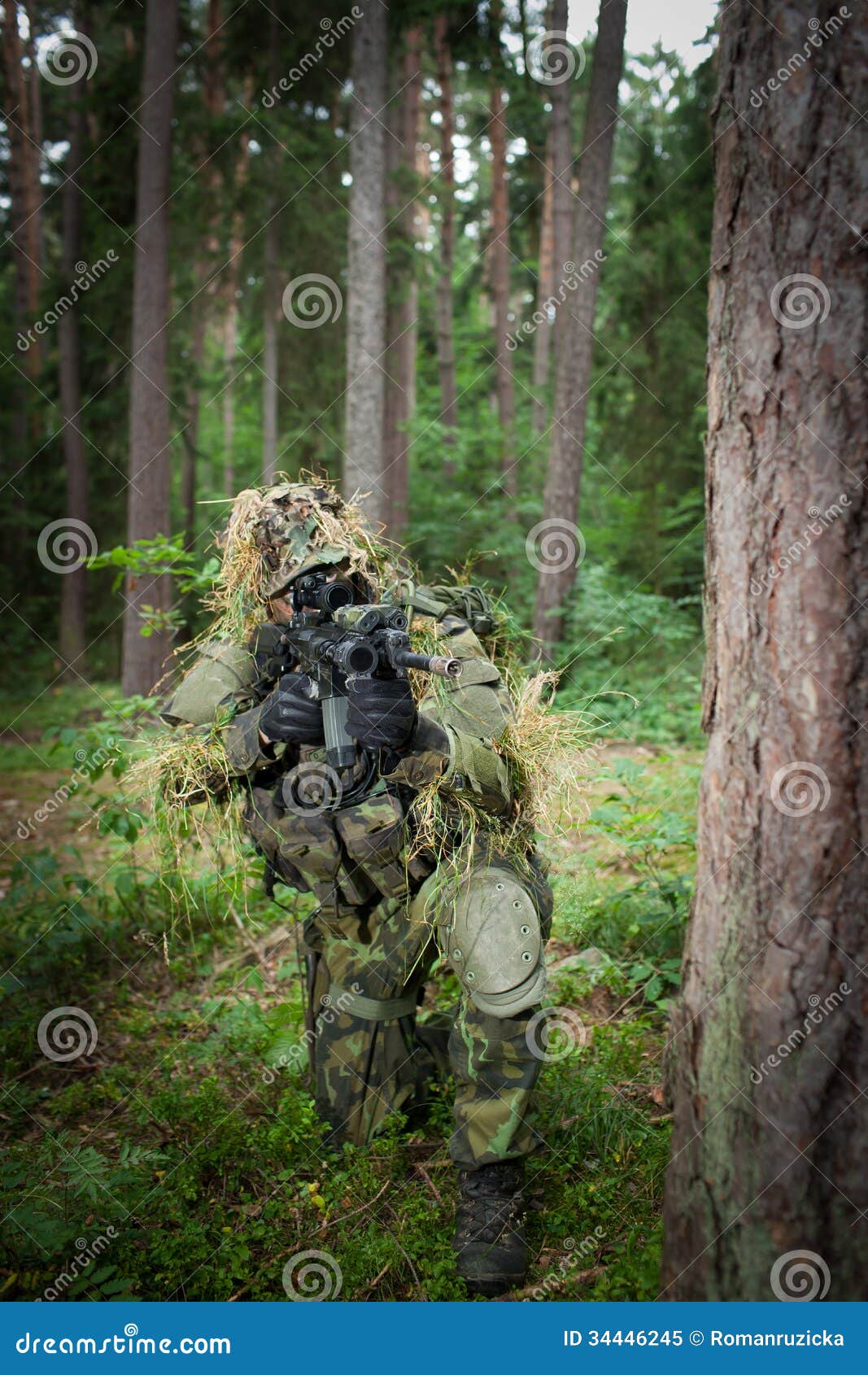 Masked Soldier In A Mask Without Stripes And Identification Marks ...