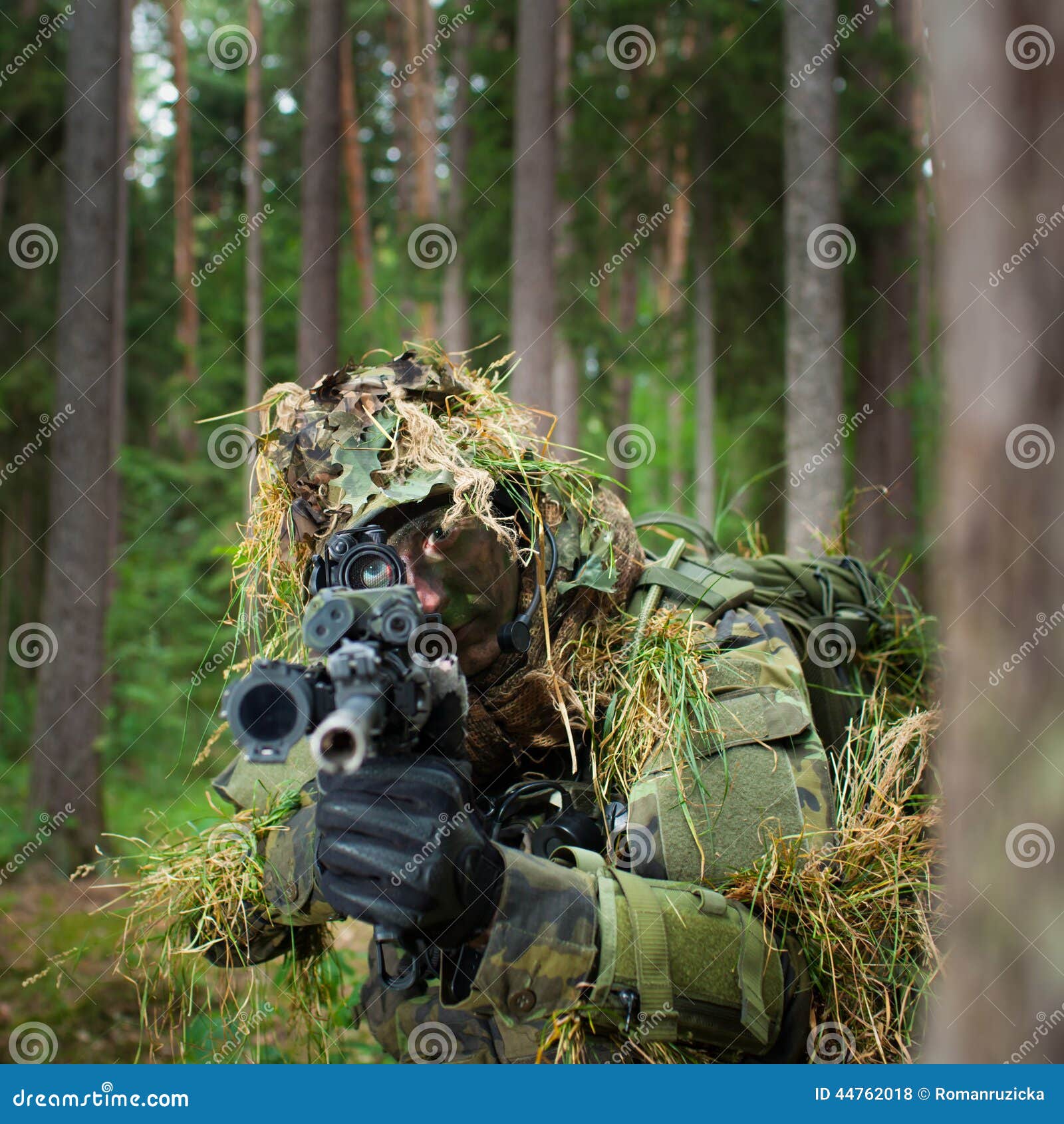 Masked Soldier In A Mask Without Stripes And Identification Marks ...