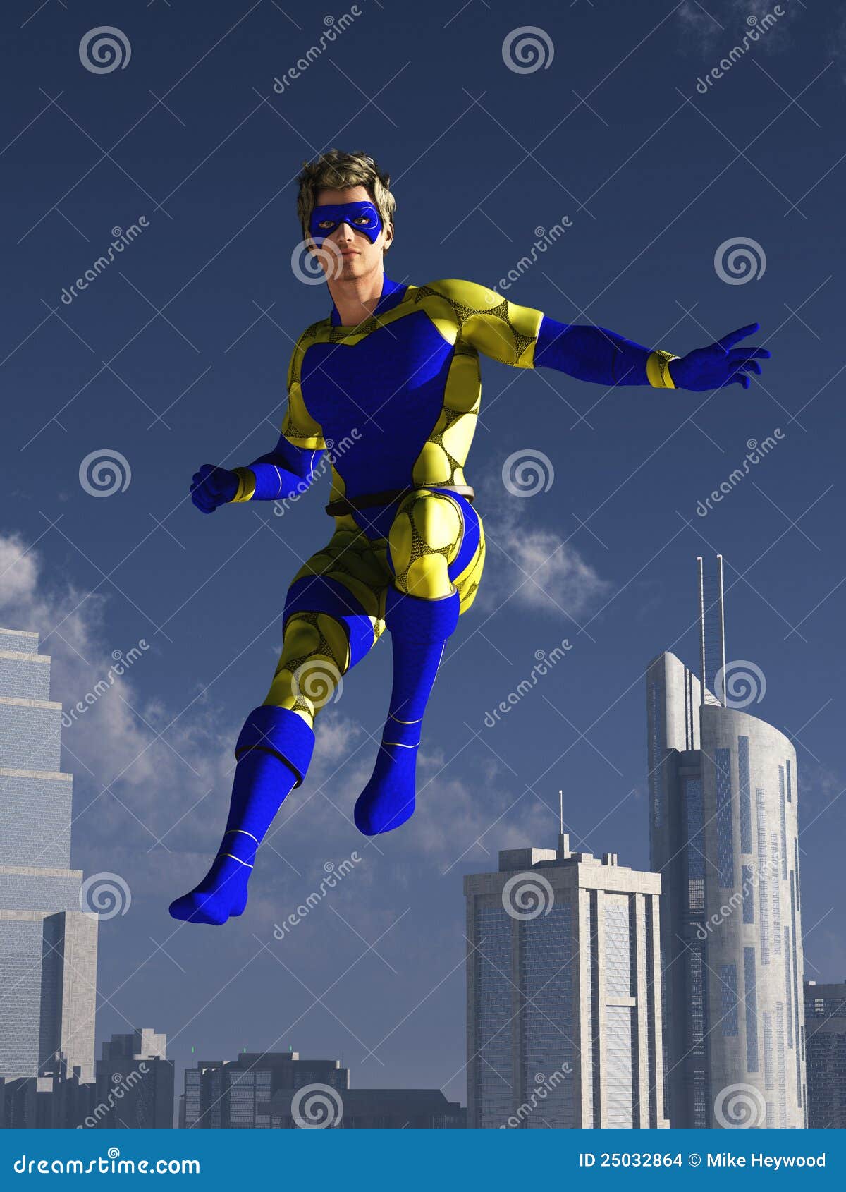 Masked Superhero, Illustration | CartoonDealer.com #163021238