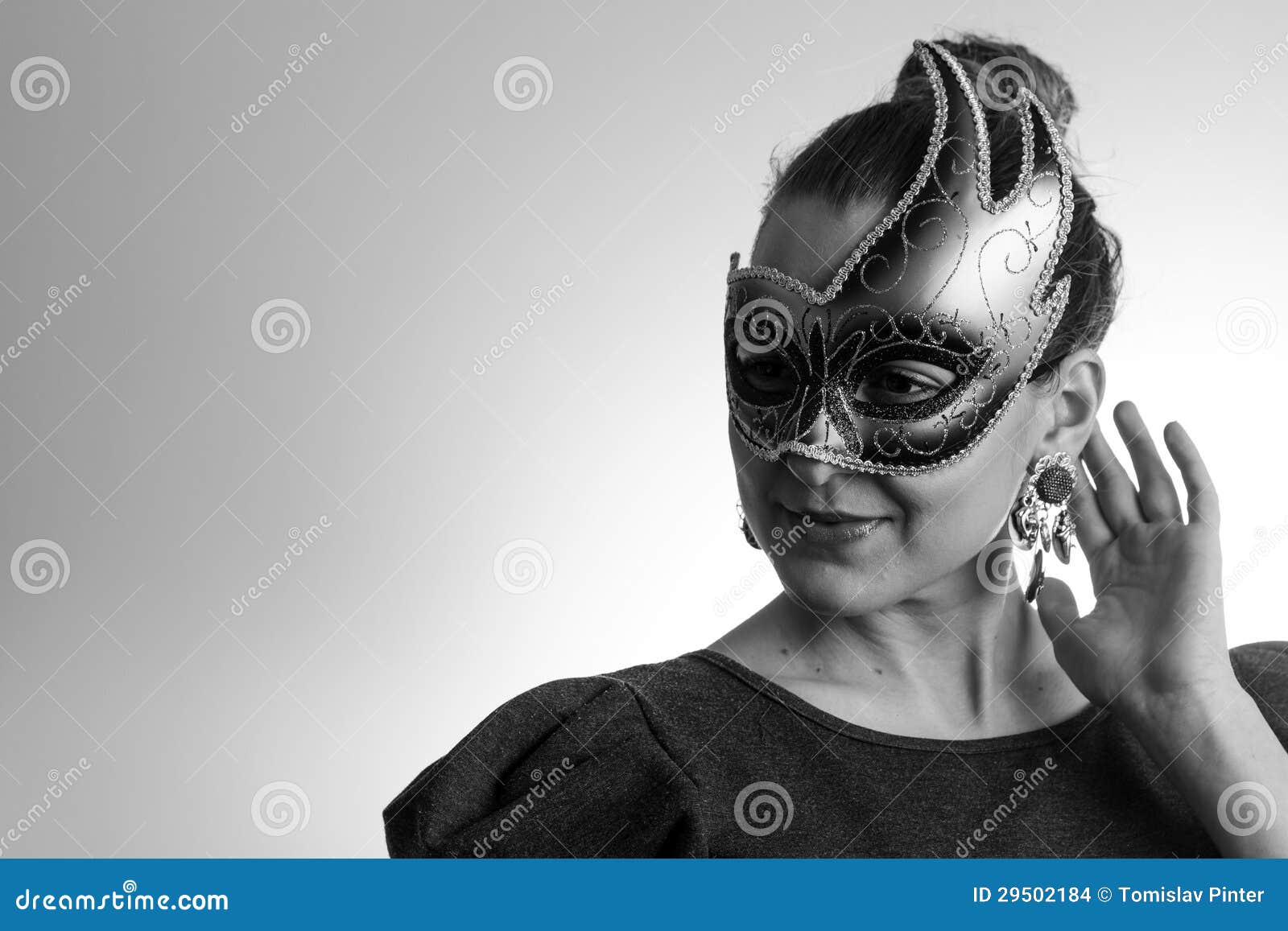 Masked woman stock photo. Image of shiny, style, classical - 29502184
