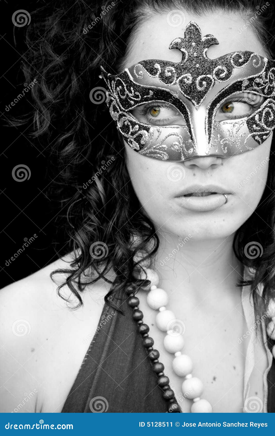 Masked woman stock image. Image of masque, girls, attractive - 5128511