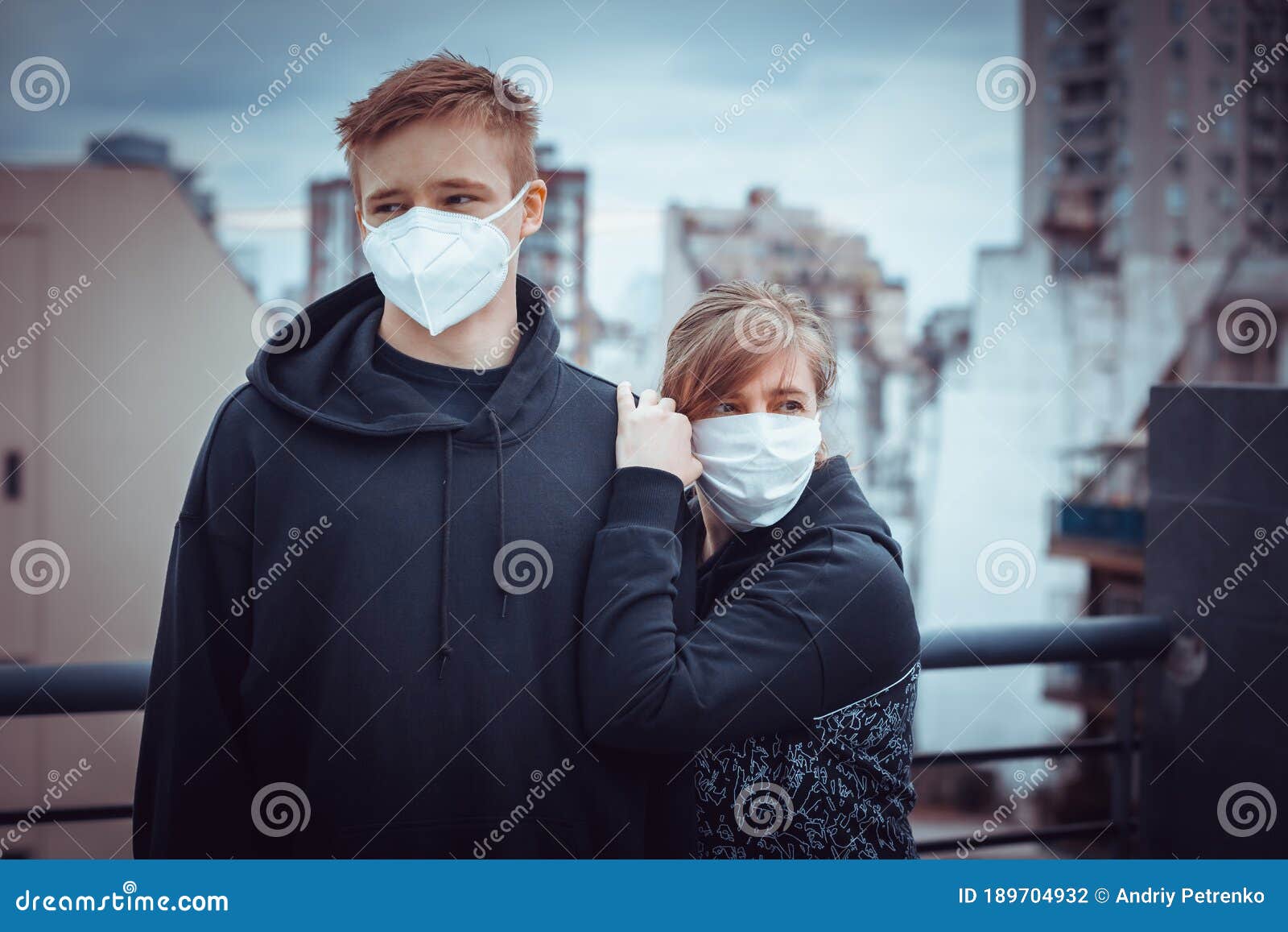 Masked Young Man with a Mask during a Pandemic Stock Photo - Image of ...