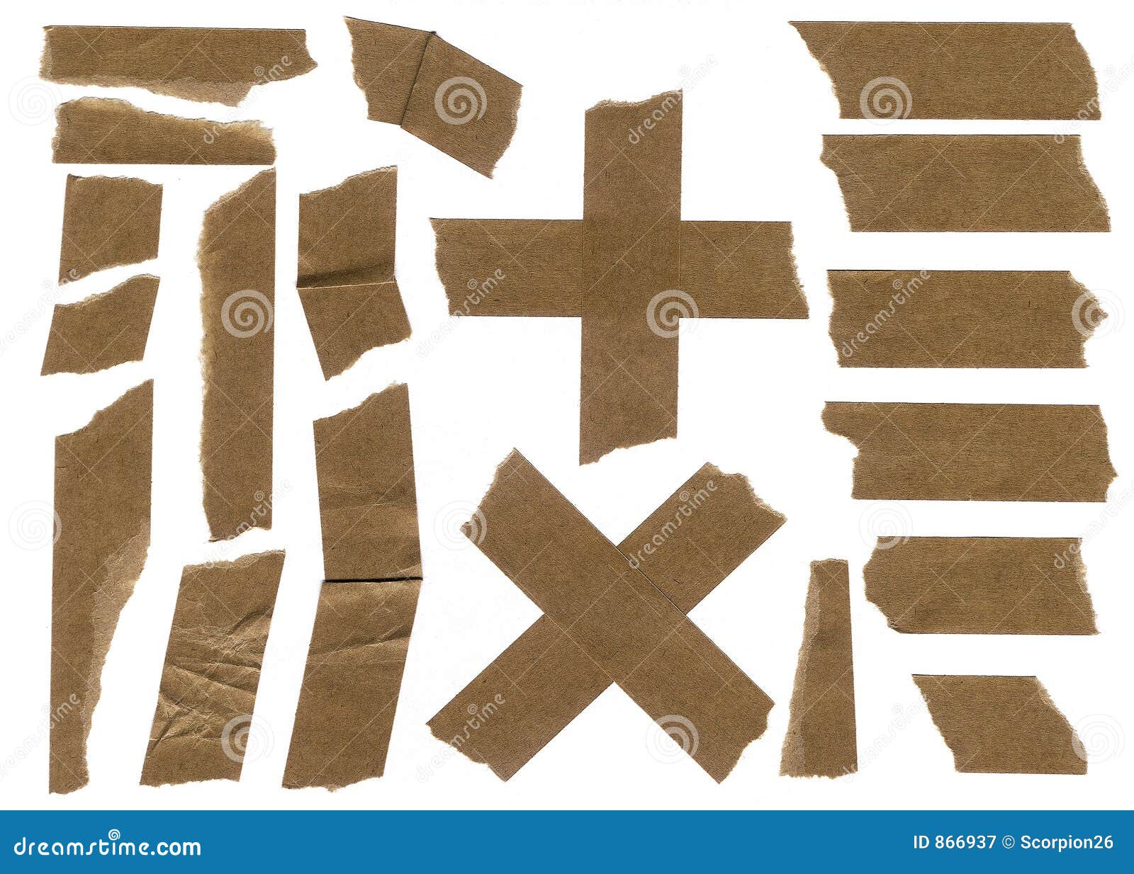 Old Paper Tape Frame, Vintage Paper Texture Background Stock Image ...