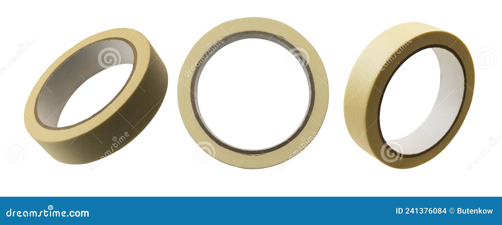 Masking Tape in Different Angles on a White Background Stock Photo ...