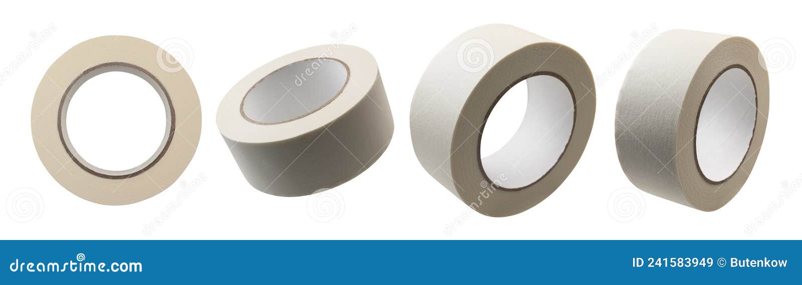 Masking Tape in Different Angles on a White Background Stock Image ...