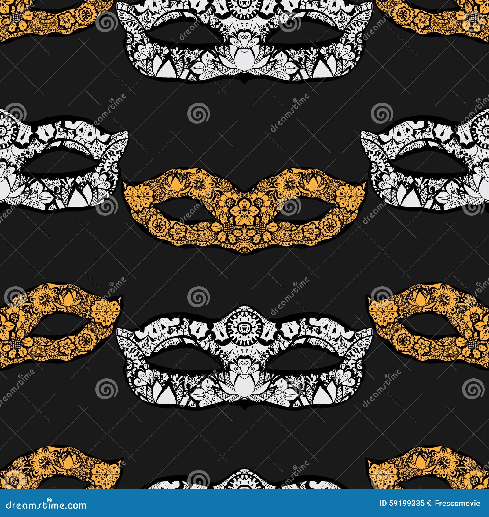 Masks stock vector. Illustration of icon, holiday, archetype - 59199335