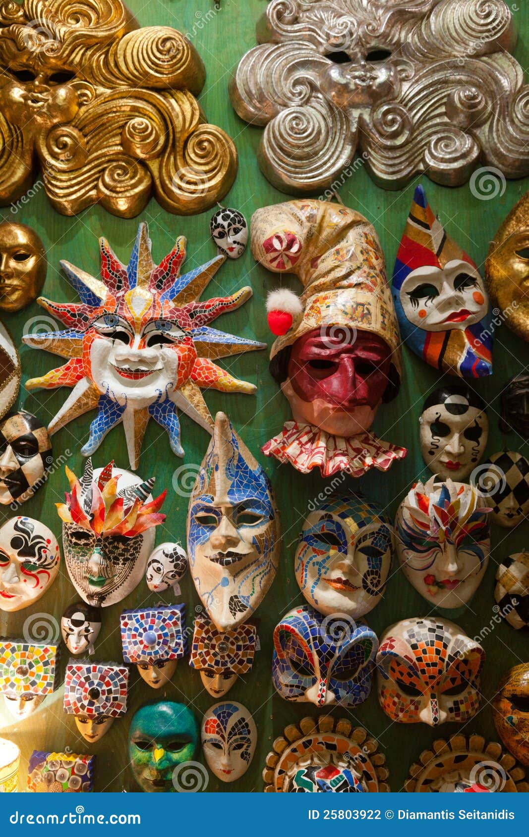 Masks - Barcelona - Spain stock photo. Image of antique - 25803922
