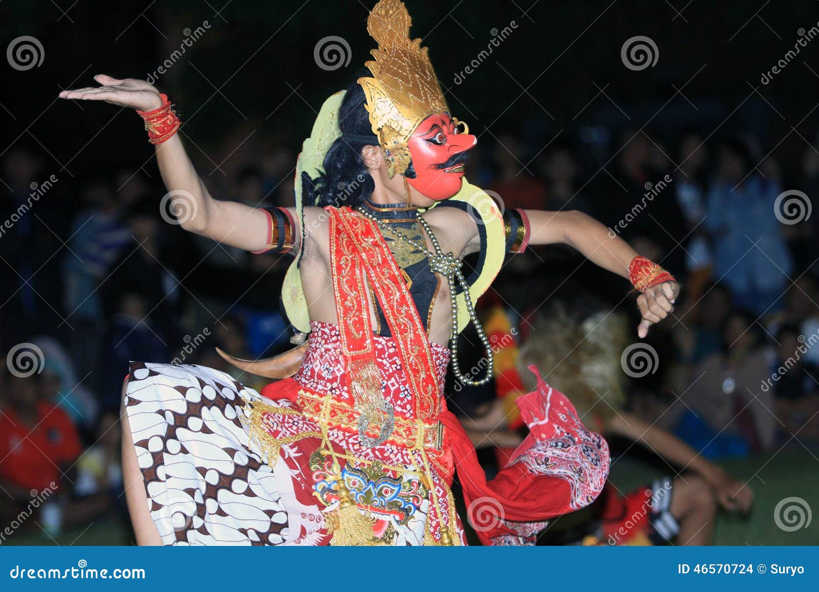 Masks dance editorial stock image. Image of java, indonesia - 46570724