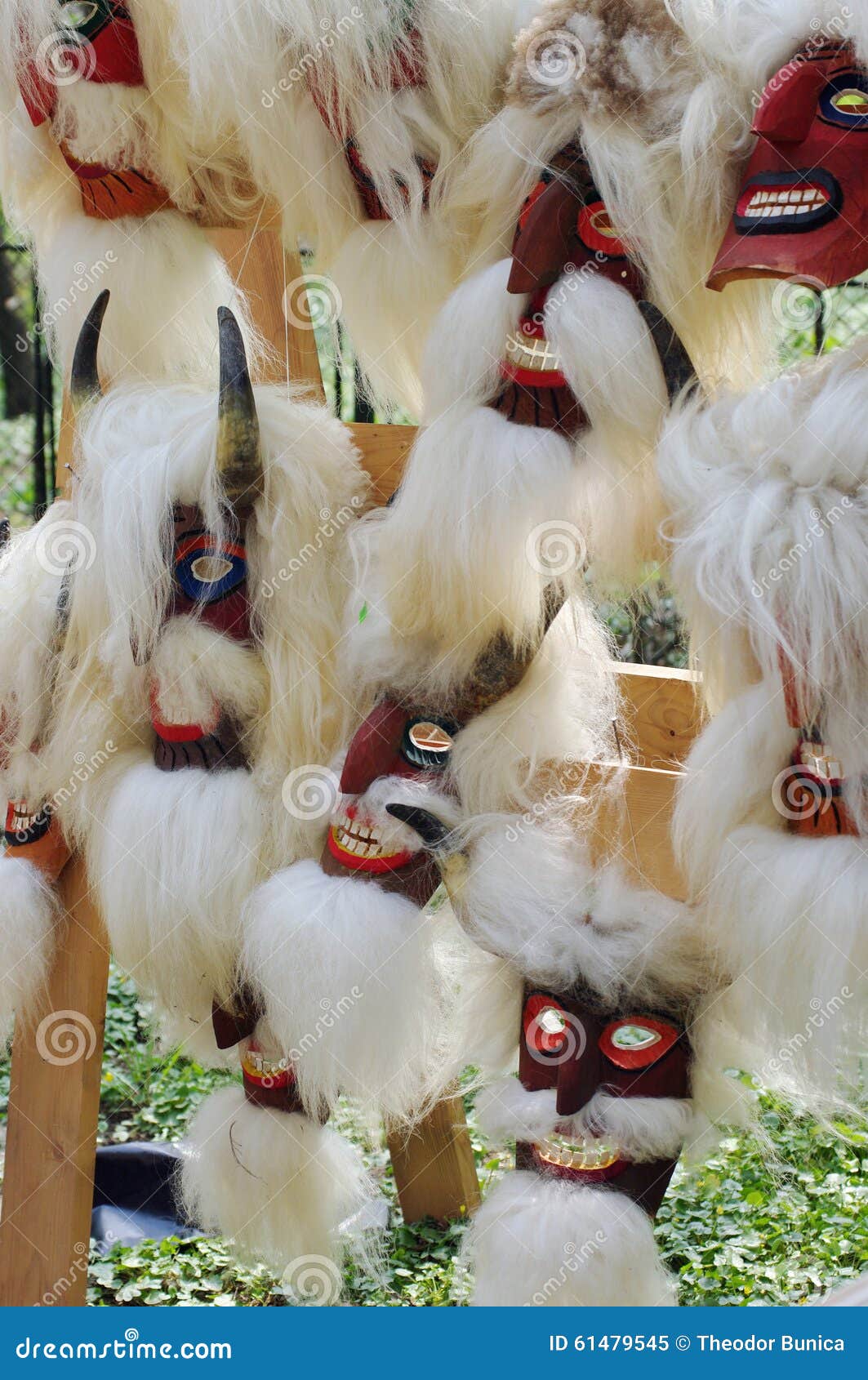 Traditional Handmade Masks - Specific from Romania Stock Image - Image ...
