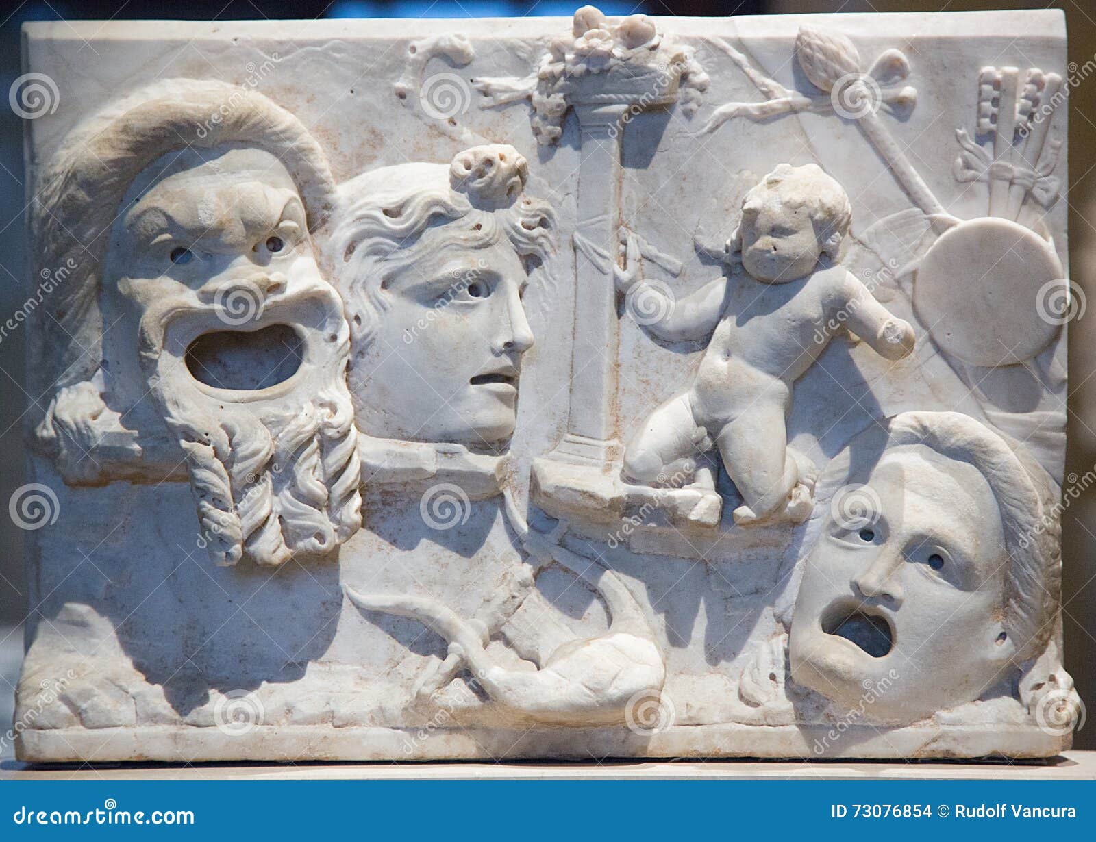 Masks Relief stock photo. Image of artfully, masks, sculpture - 73076854