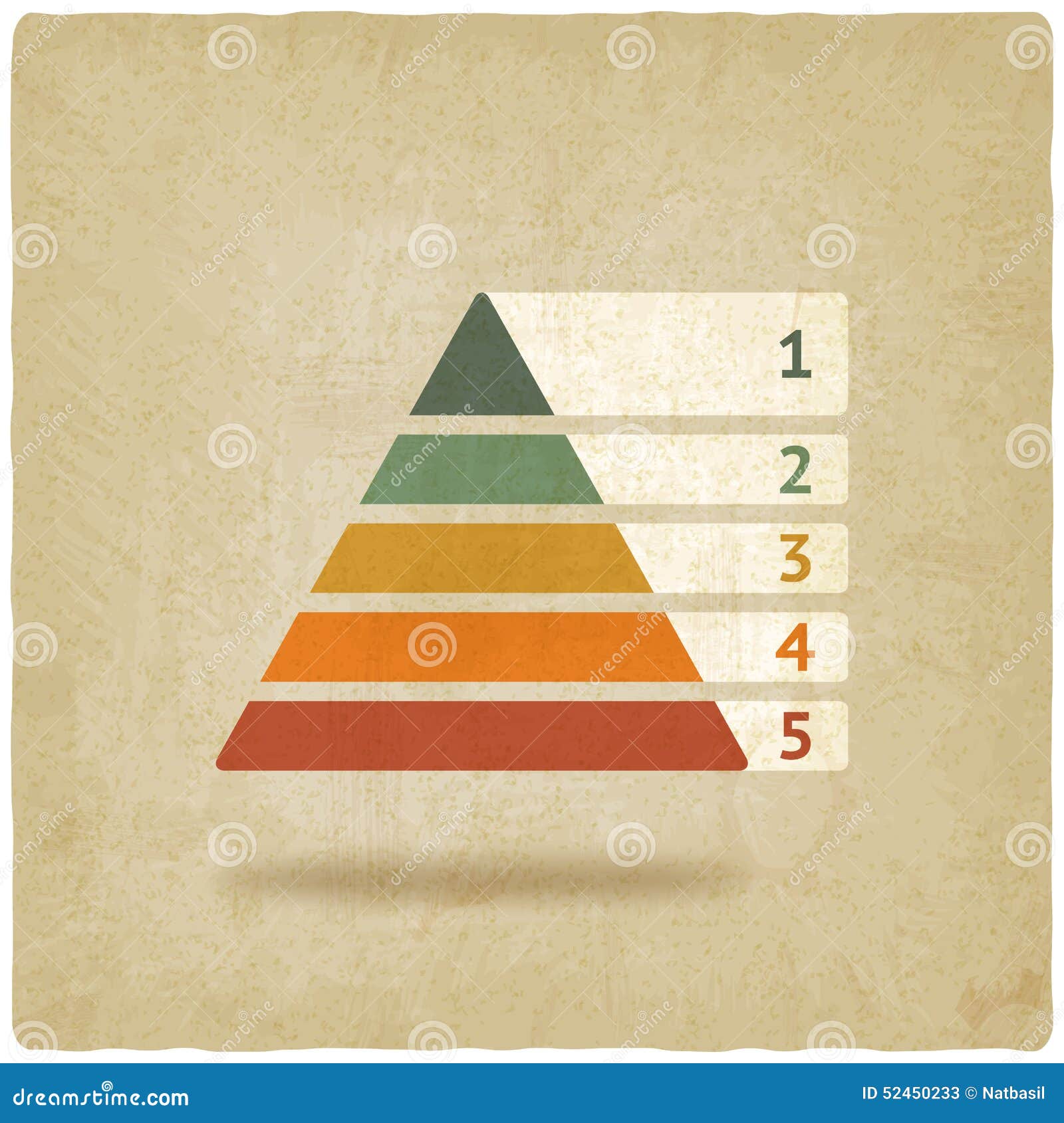 Maslow Colored Pyramid Symbol Stock Vector - Illustration of level ...