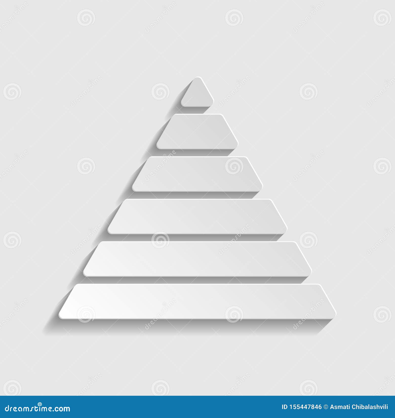 Pyramid Paper Model Template Vector Illustration | CartoonDealer.com ...
