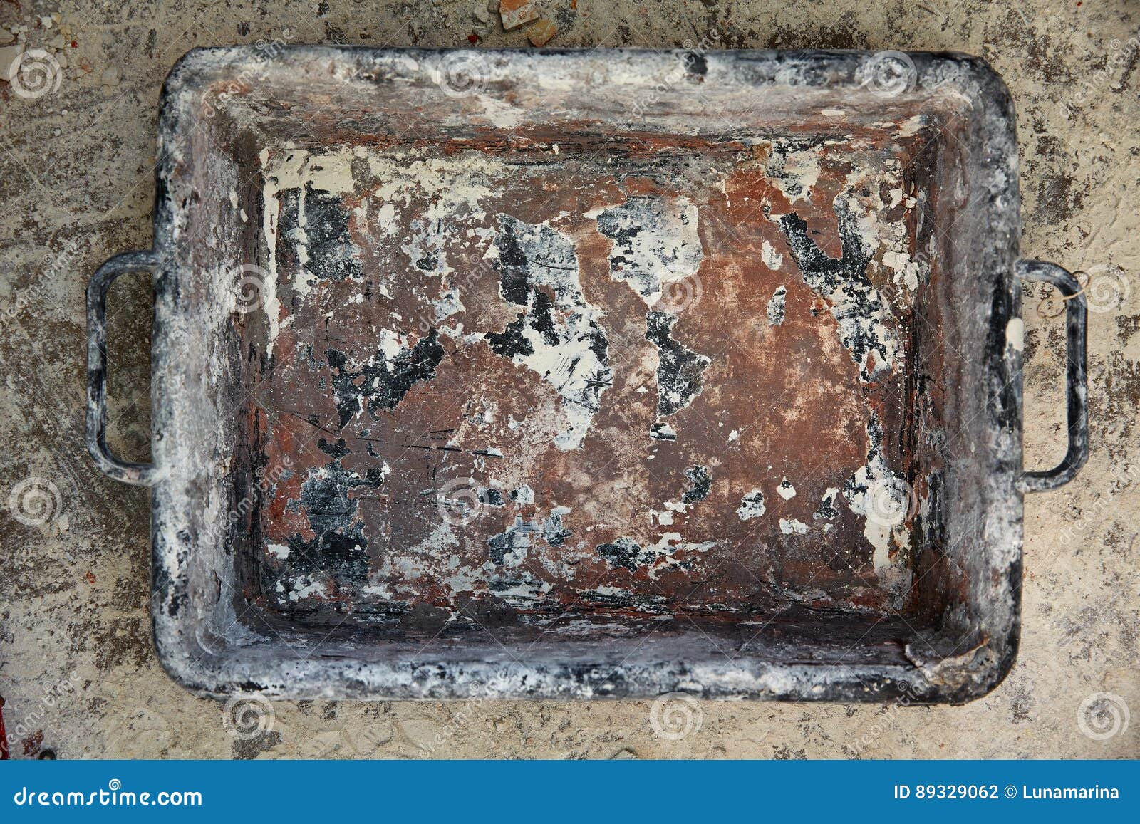 Mason Bucket Rectangular on Debris Stock Photo - Image of life, antique ...