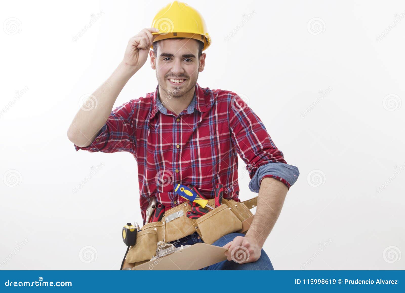 Mason or Construction Worker Isolated Stock Image - Image of mason ...