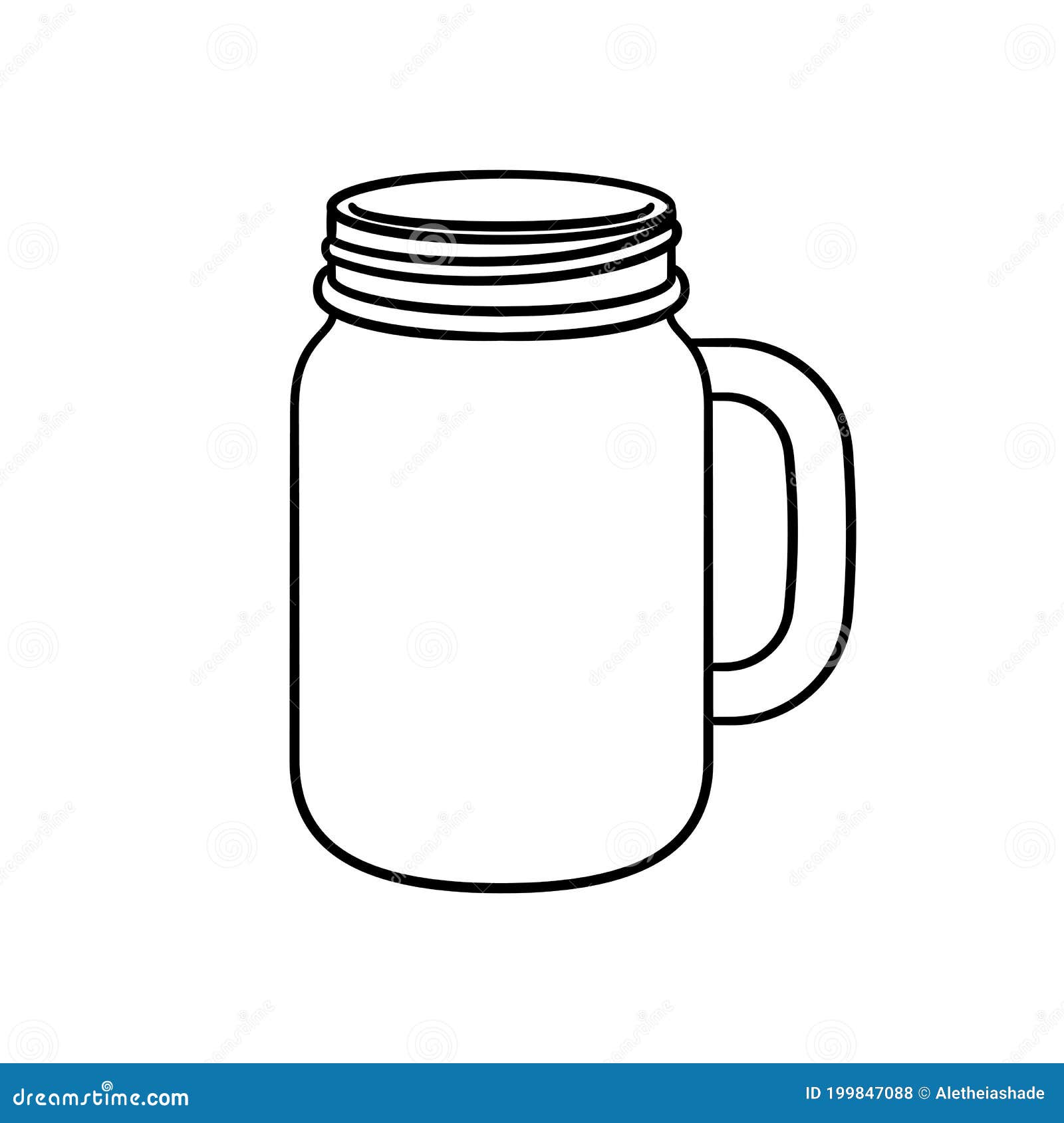 Empty Mug Coloring Page Stock Illustrations – 13 Empty Mug Coloring ...